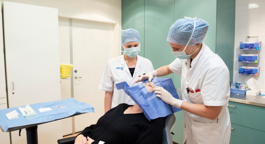Injectie in het oog